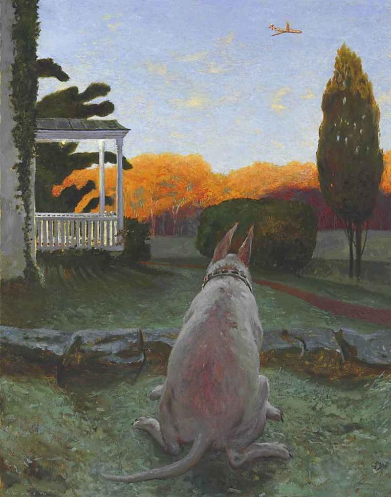 Jamie Wyeth | Pig and The Train (1977) | MutualArt