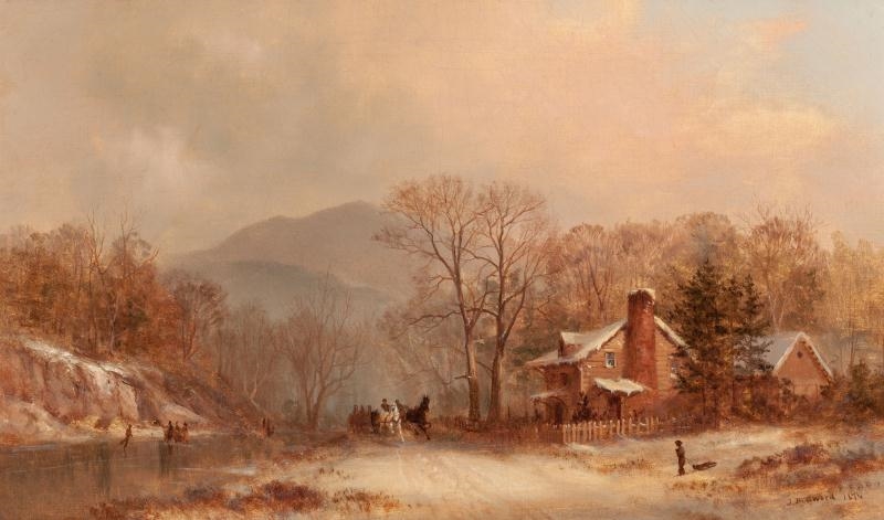 James Brade Sword | A Winter's Afternoon (1874) | MutualArt
