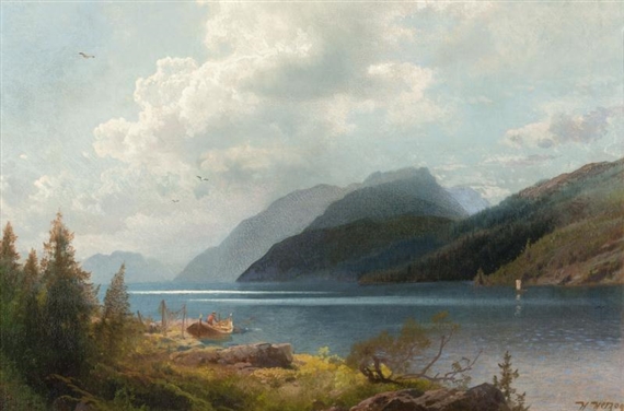 Hermann Herzog | Mountain Lake in Norway | MutualArt