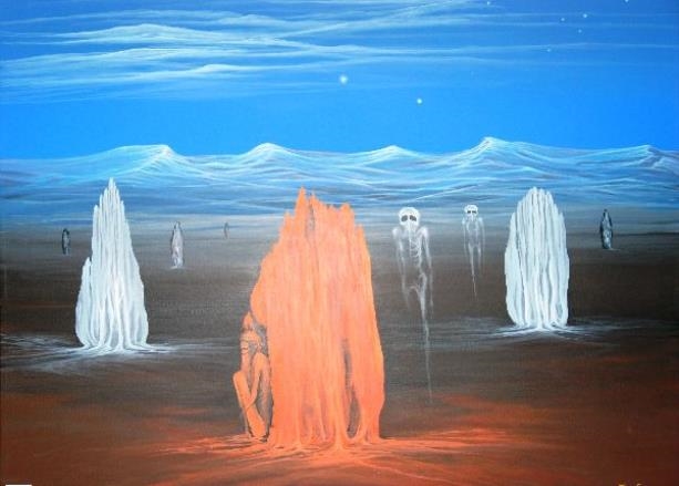 Jacob Stengle | Red Rock and Ghost Men | MutualArt