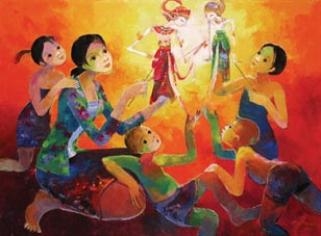 Gunawan Bagea | Bermain Wayang | MutualArt