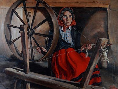 Ivy Emery | AT THE SPINNING WHEEL | MutualArt