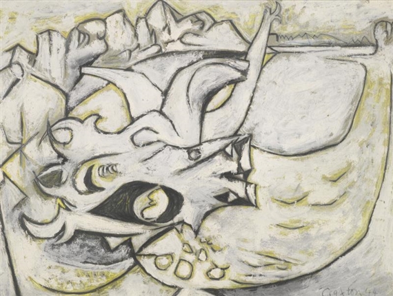 John Craxton | TREE ROOT IN A WELSH ESTUARY (1944) | MutualArt