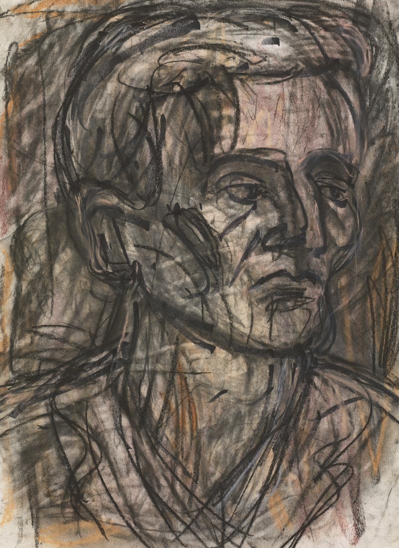 Leon Kossoff | HEAD OF JOHN LESSORE (1996) | MutualArt