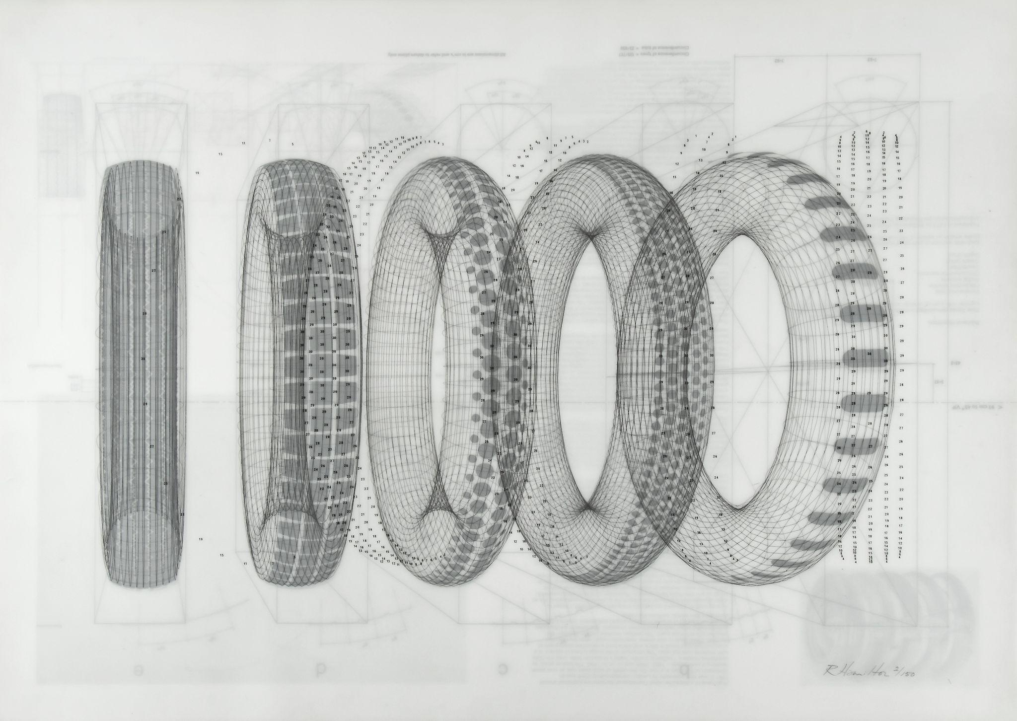Richard Hamilton | Five Tyres Remoulded (l.79) (1971) | MutualArt