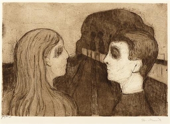 Edvard Munch | Attraction II (1895) | MutualArt