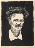 Edvard Munch | August Strindberg (1896) | MutualArt