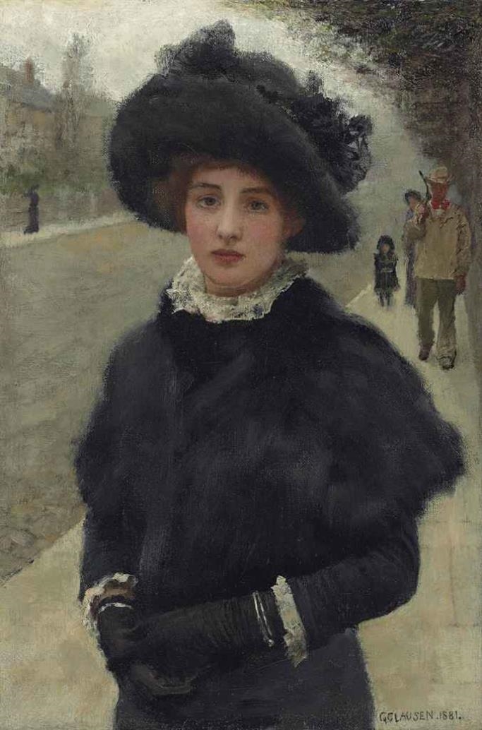 George Clausen | A moment's rest (1882) | MutualArt