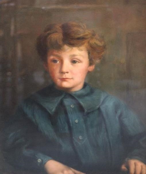 British School, 19th Century | Portrait of a Boy Wearing a Blue Coat ...