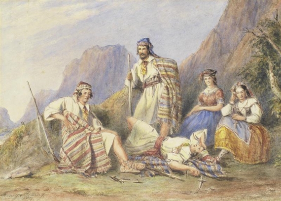 Henry Melling | Greek bandits (1874) | MutualArt