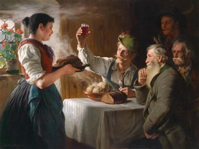 Adolph Müller-Grantzow | A Toast to the Landlady | MutualArt