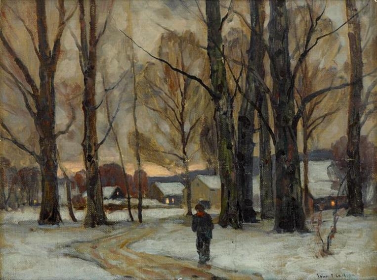 John Fabian Carlson | Sunlight Through Trees (1933) | MutualArt