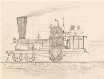Edward Hopper | Steam engine: the ben franklin | MutualArt
