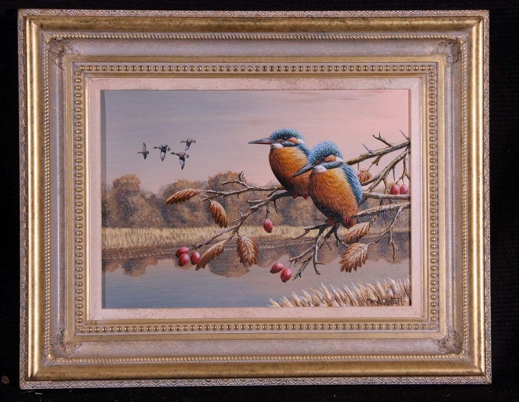 Mark Chester | AUTUMN LEAVES - KINGFISHERS | MutualArt