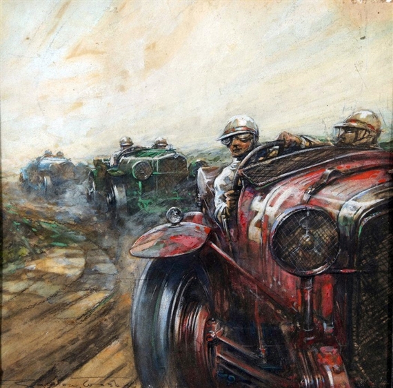 Frederick Gordon Crosby | MOTOR RACING SCENE - BENTLEY RACE | MutualArt