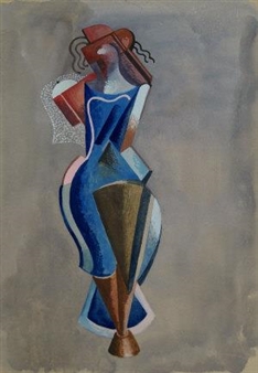 Alexander Archipenko | Stylized Standing Figure (1913 - 1925) | MutualArt
