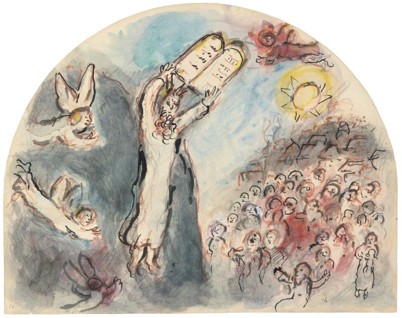 Marc Chagall | THE TEN COMMANDMENTS (Circa 1980) | MutualArt