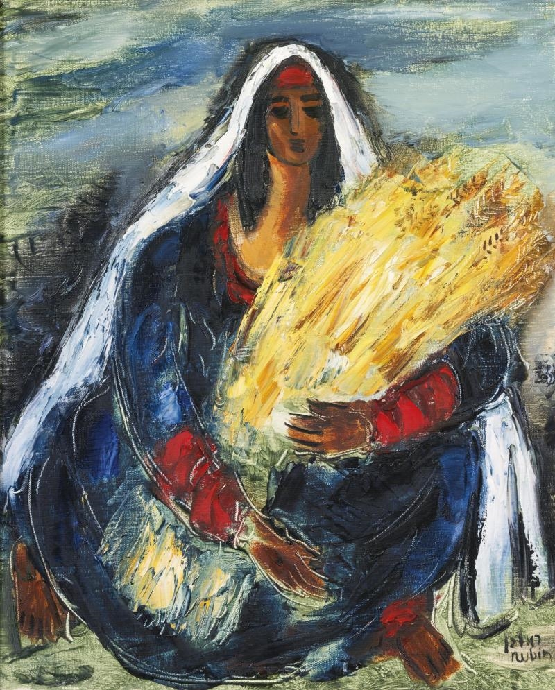 Reuven Rubin | Blue Horses (1964) | MutualArt