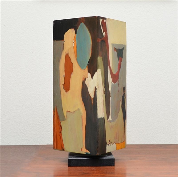 Edith Altman | ABSTRACT SIX SIDED BOX ON PLYWOOD | MutualArt