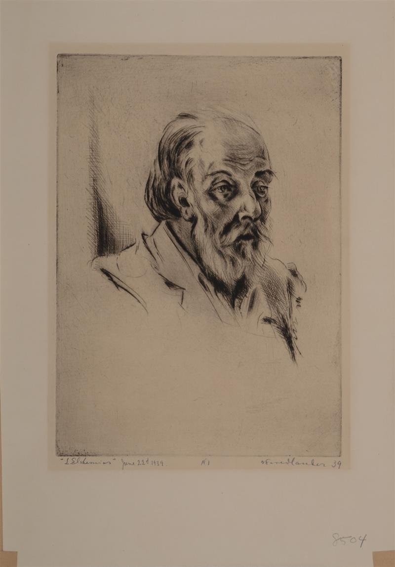 Isac Friedlander | SELF-PORTRAIT NO. 4 (1939) | MutualArt