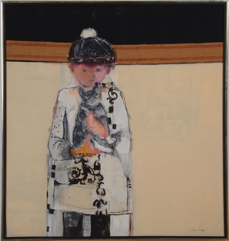 Paula Rapp | BOY AND CAT | MutualArt