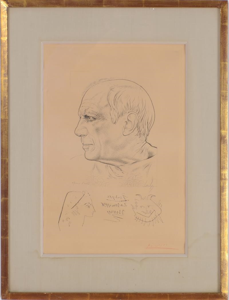 Paul Pierre Lemagny | PORTRAIT DE PICASSO, WITH TÉMOIGNAGE (BLOCH 823 ...