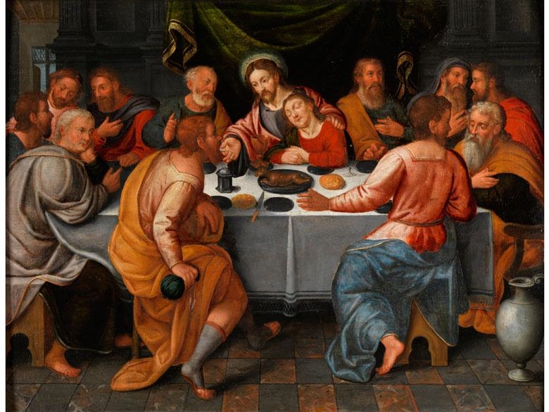 Antwerp School, 16th Century | THE LAST SUPPER | MutualArt