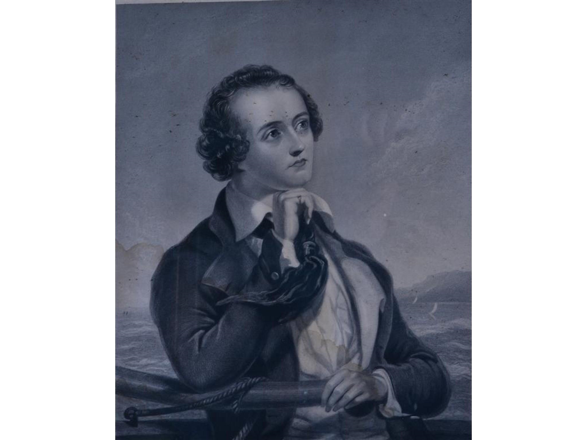 George Robert Lewis | A portrait of Lord Byron (1845) | MutualArt