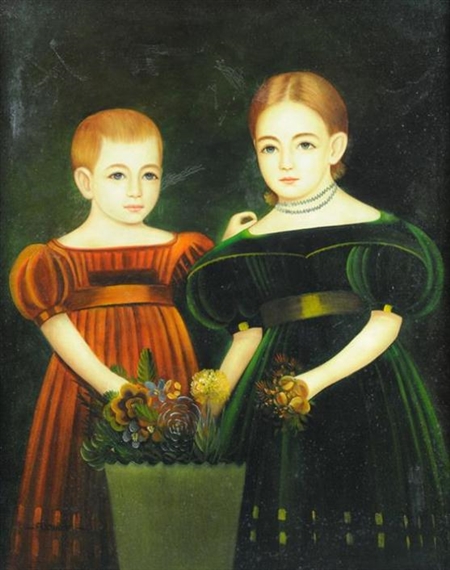 Unknown | After Portrait of Two Children from the Torrey Family of 1835 ...