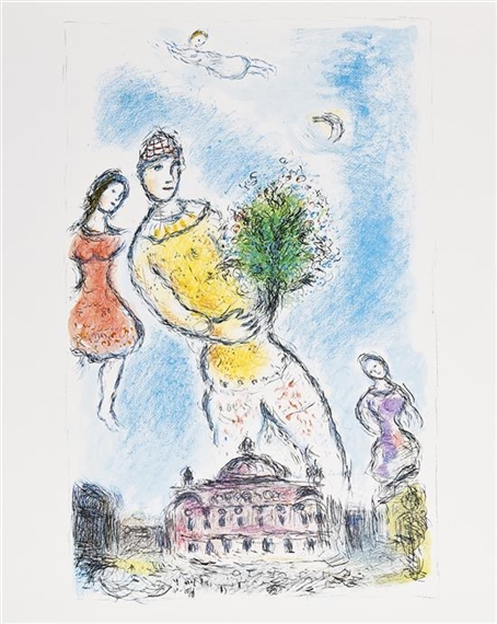 Marc Chagall | Seven Bookplates; Large poster for Die Zauberflote & 5 ...