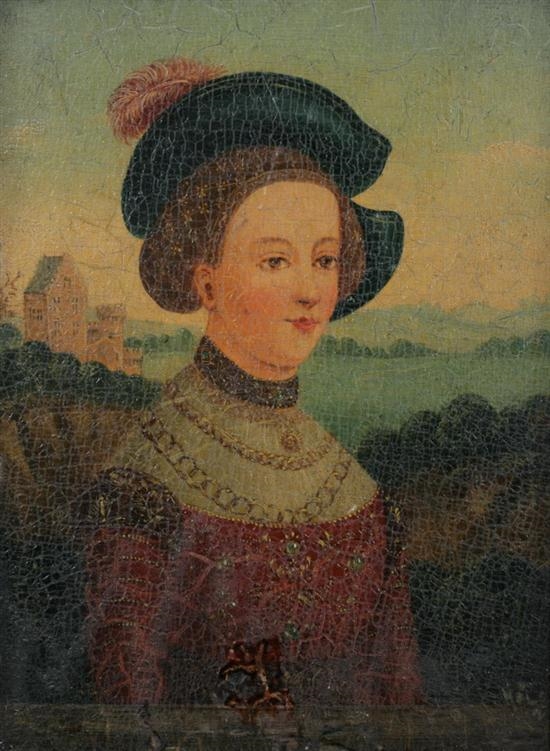 Continental School, 19th Century | PORTRAIT OF RENAISSANCE LADY | MutualArt