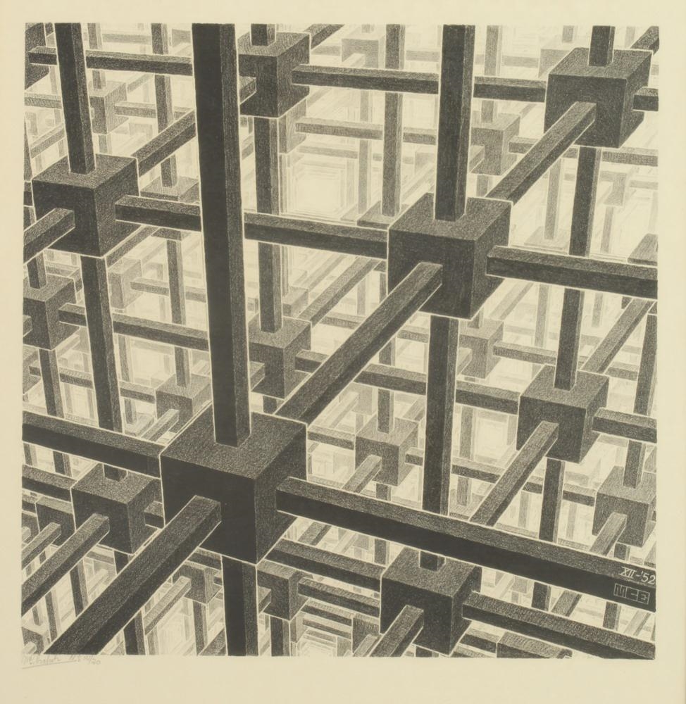 Maurits Cornelis Escher | 1 works;THREE SPHERES (1945) | MutualArt