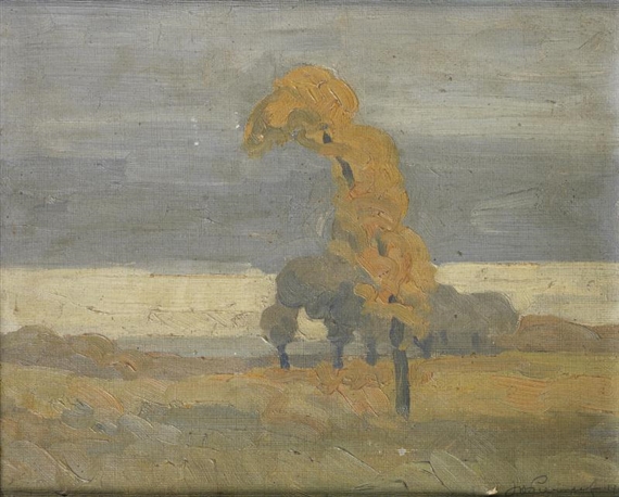 Jacob Hendrik Pierneef | Tree in the veld (1917) | MutualArt