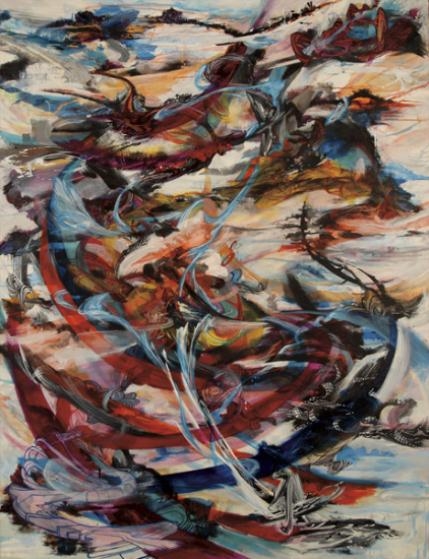 Suling Wang | River Chases the Mountain (2007 - 2008) | MutualArt