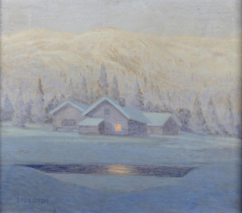 Bror Lindh | A winter's night | MutualArt