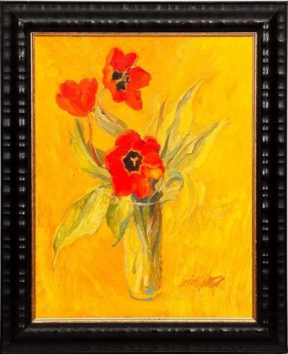David Hutter | Poppies in a vase | MutualArt