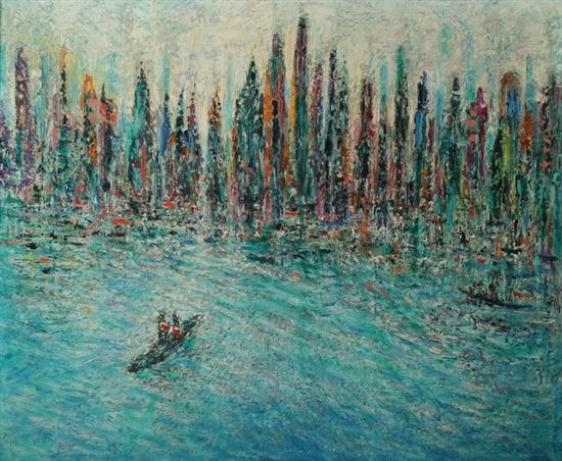 Charles Melohs | Manhattan dawn (1967) | MutualArt