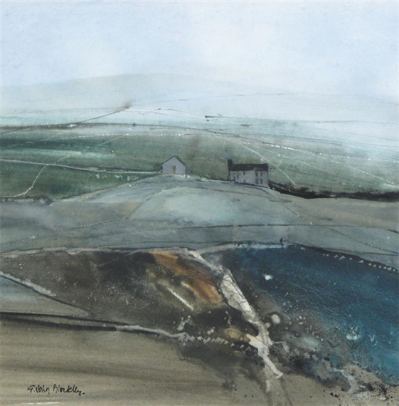 G. John Blockley | 2 Works : Pennine landscape ; Winter landscape ...