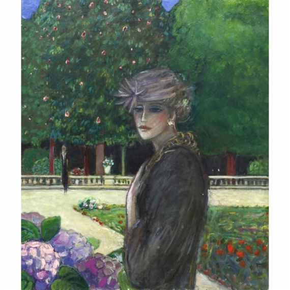 Jean Pierre Cassigneul | Portrait of a Woman with Hat | MutualArt