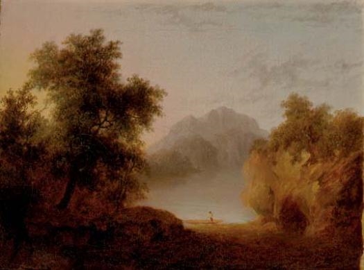 Patrick Nasmyth | 2 works; Figures in a forest clearing; and a companion painting | MutualArt