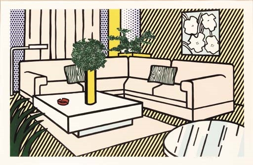 Roy Lichtenstein | Bedroom, from the Interior Series (C. 247) (1991 ...