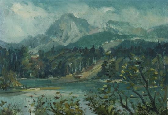 Kurt Seifert | MOUNTAIN LANDSCAPE (1953) | MutualArt