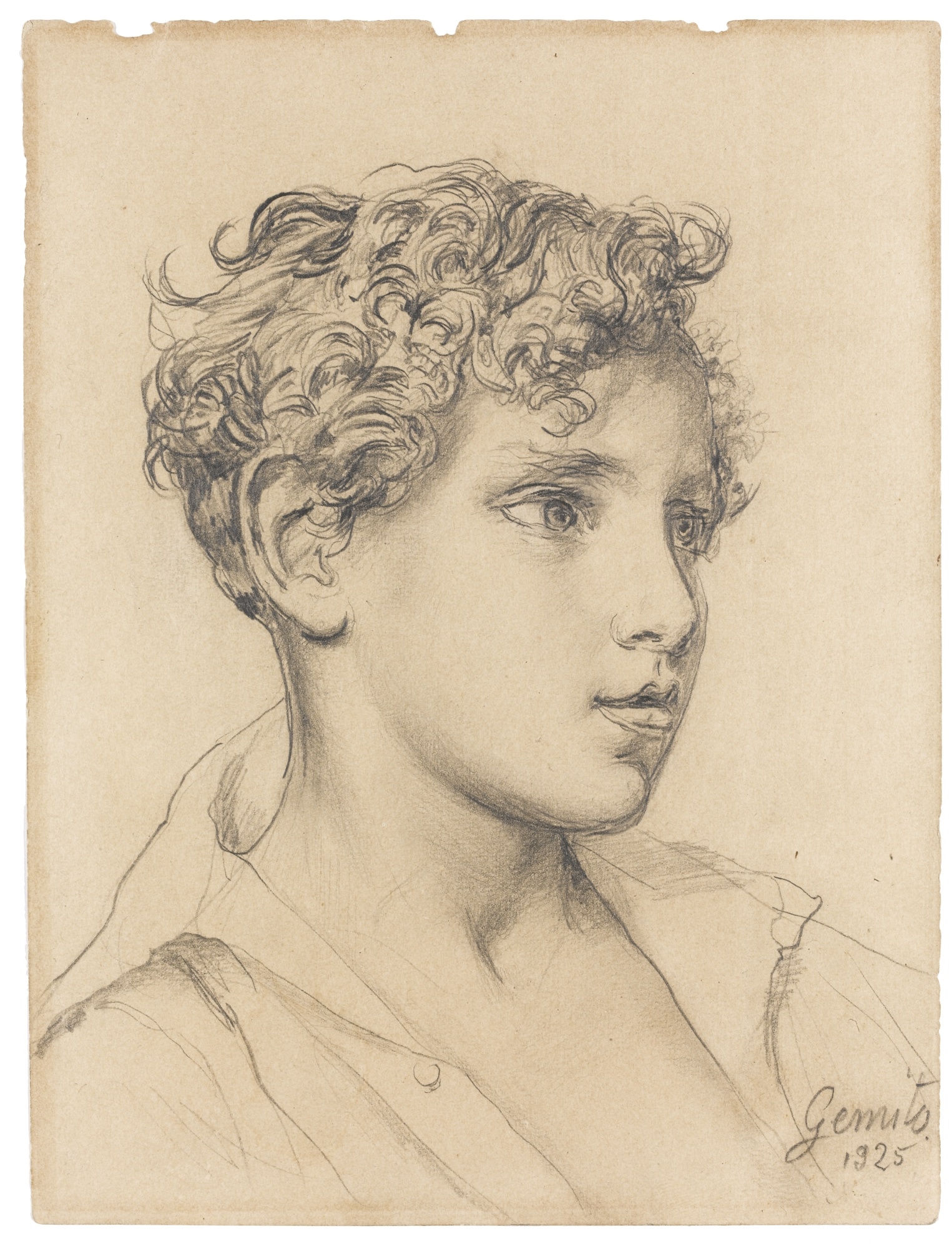 Vincenzo Gemito | PORTRAIT OF A YOUNG BOY | MutualArt