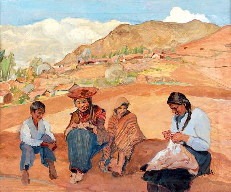 Emil Rizek | A Man Crossing a Bamboo Bridge, Bandung (Circa 1933 ...