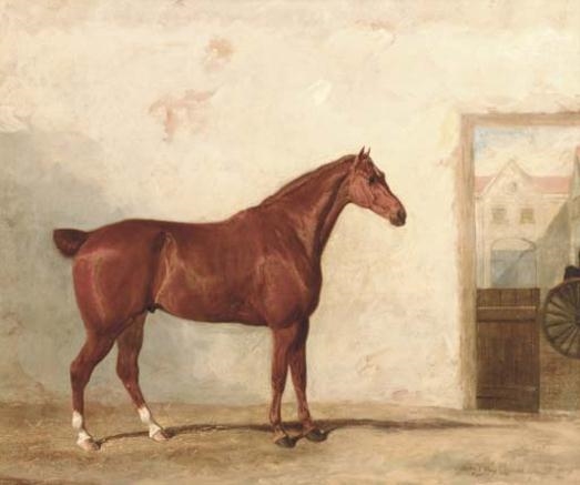 Martin Theodore Ward | 2 works; A thoroughbred in a stable; another ...