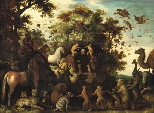 Roelant Savery | Aesopus and the animals in a landscape | MutualArt