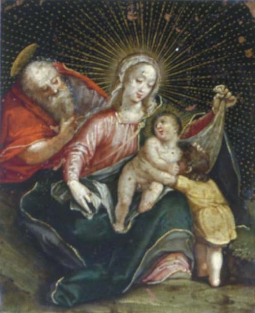 Unknown | 2 Works : The Holy Family with Saint John the Baptist ; The Virgin Adoring the Christ ...