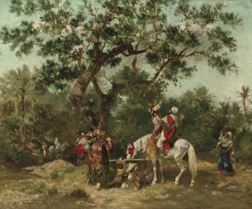 Georges Washington | Bedouins gathering Food | MutualArt