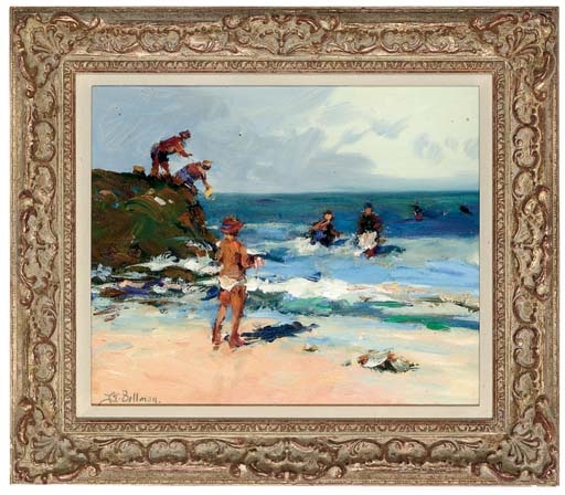 Ken Moroney | Collecting cockles | MutualArt