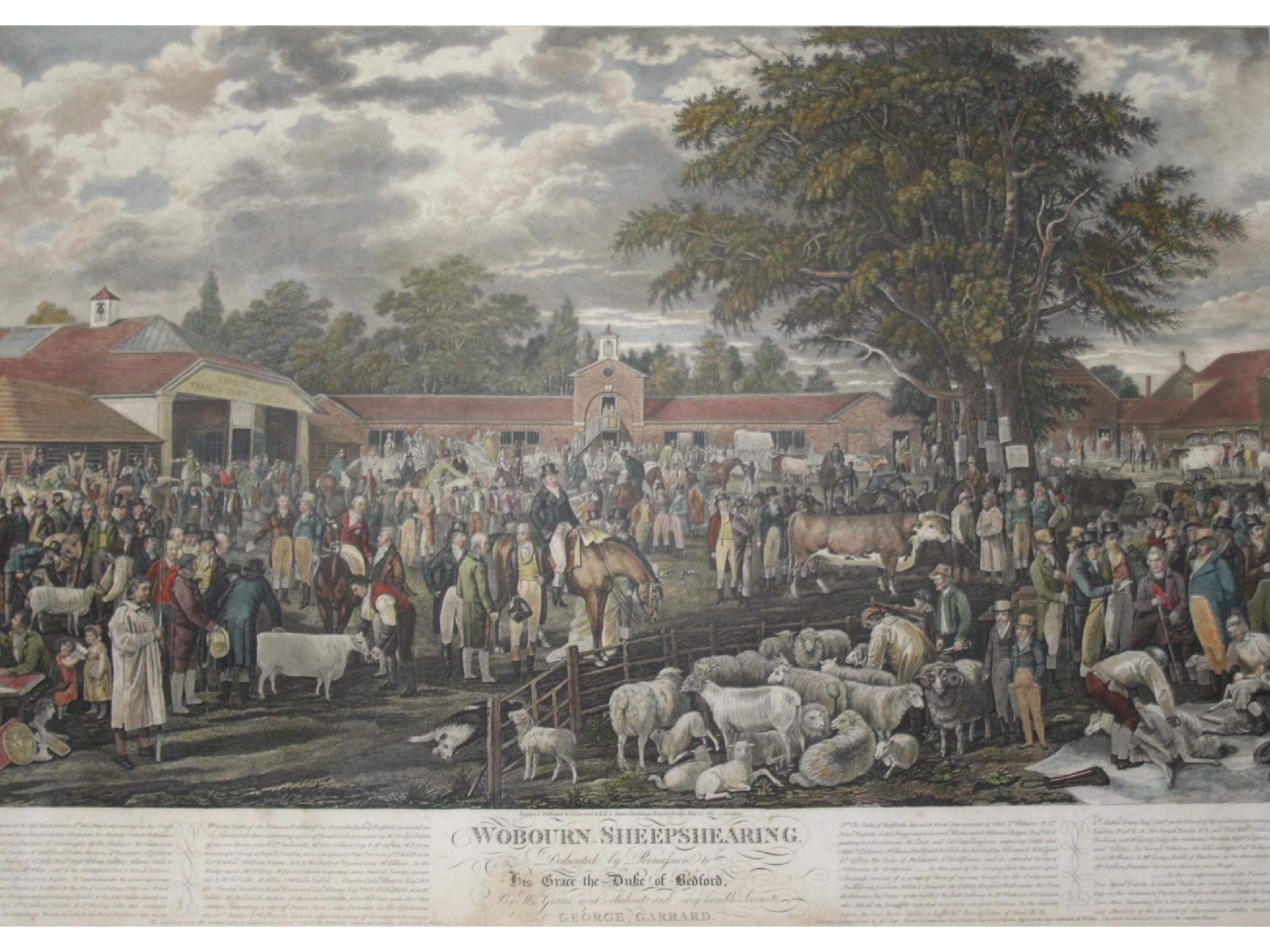 George Garrard | WOBURN SHEEPSHEARING (1811) | MutualArt